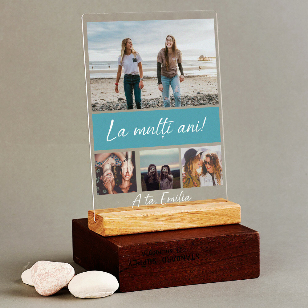 Zi de naștere poze - Imprimare pe sticlă acrilică - MyGift.ro