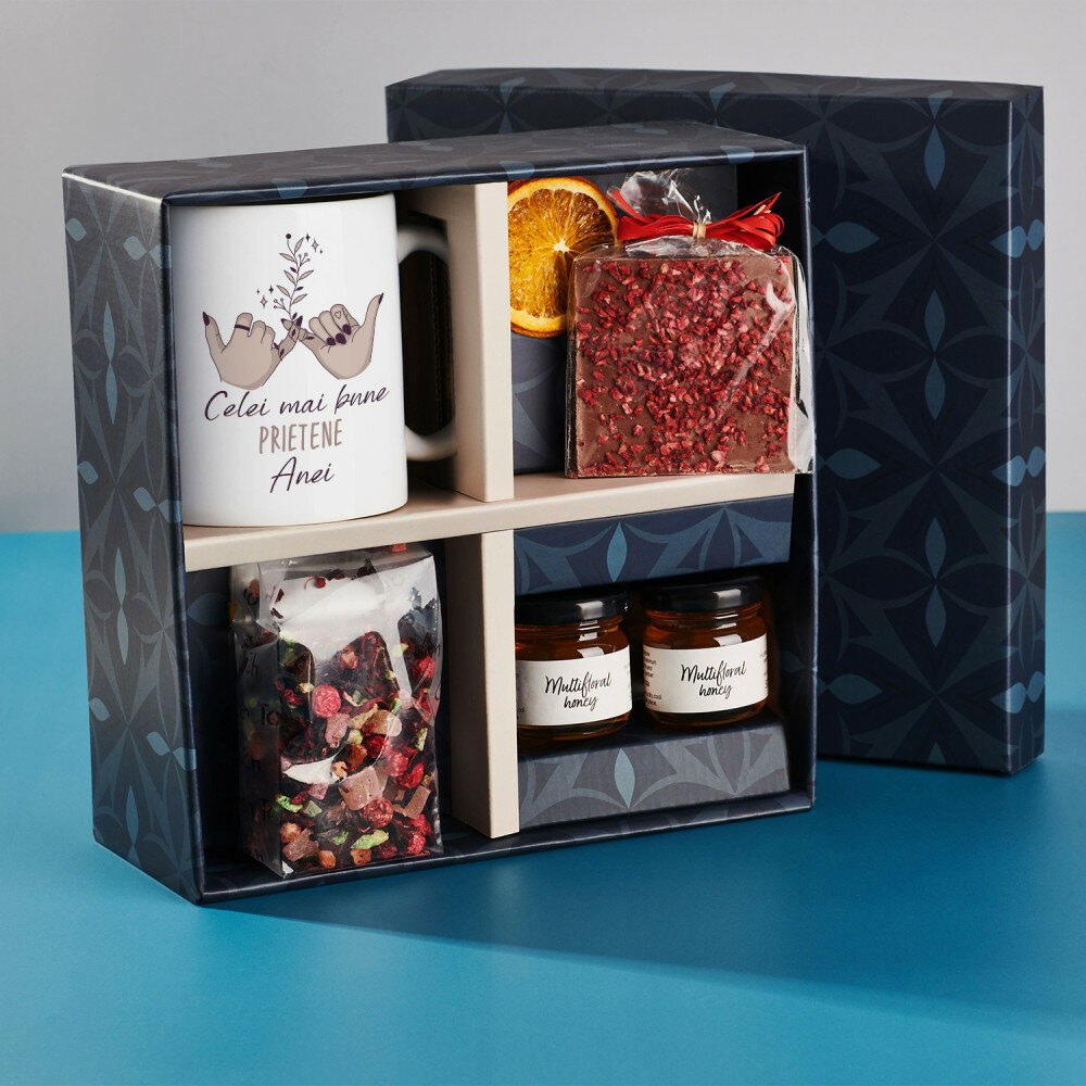 Set cadou pentru cea mai bună prietenă cu cană și ceai - MyGift.ro